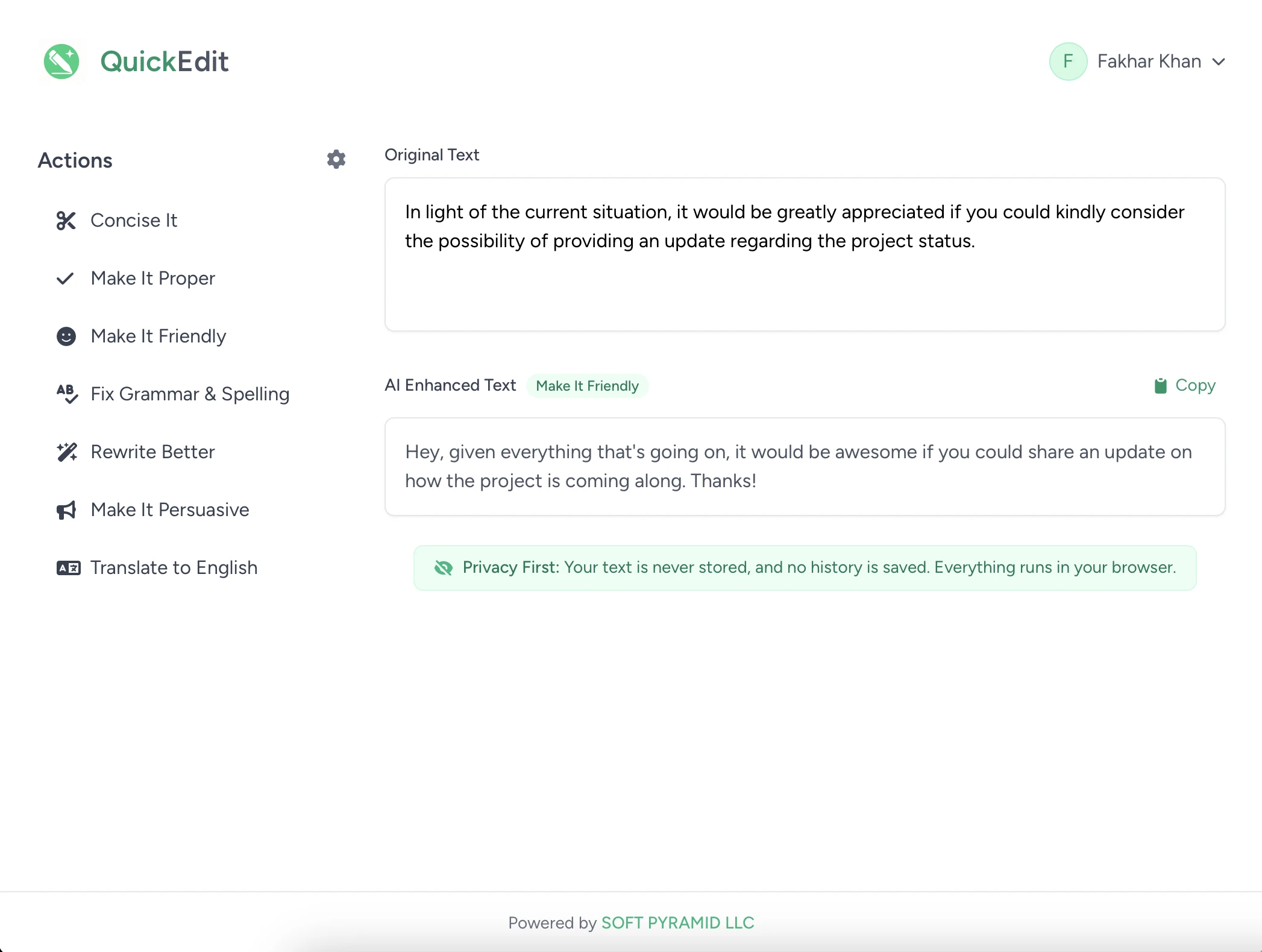 AI Text Editor | Edit Text with AI Instantly – QuickEdit